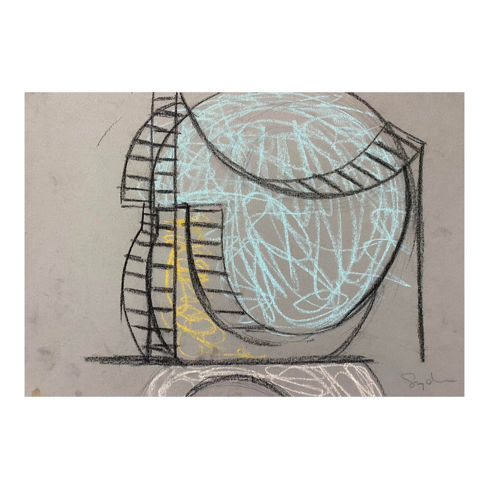 1980s Richard Snyder Abstract Pastel | Chairish