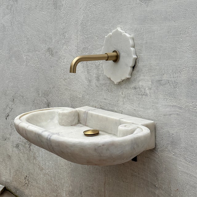 Marble Wall Mount Sink - Contemporary Design Bathroom Mounting Sink ...
