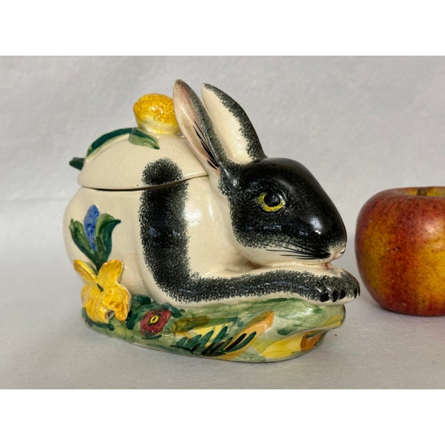 Vintage 1930s Italian Ceramic Rabbit Form Gravy Boat Covered Sauce Dish ...