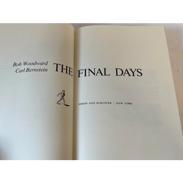 1976 1st Edition ”The Final Days” Book by Woodward and Bernstein | Chairish