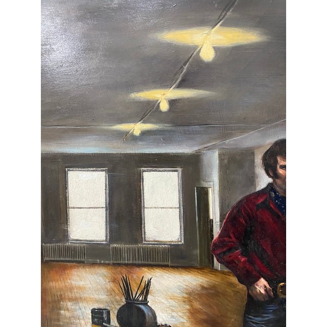 Harry McCormick (New York, B. 1942) "The Artist Studio" Original Oil ...