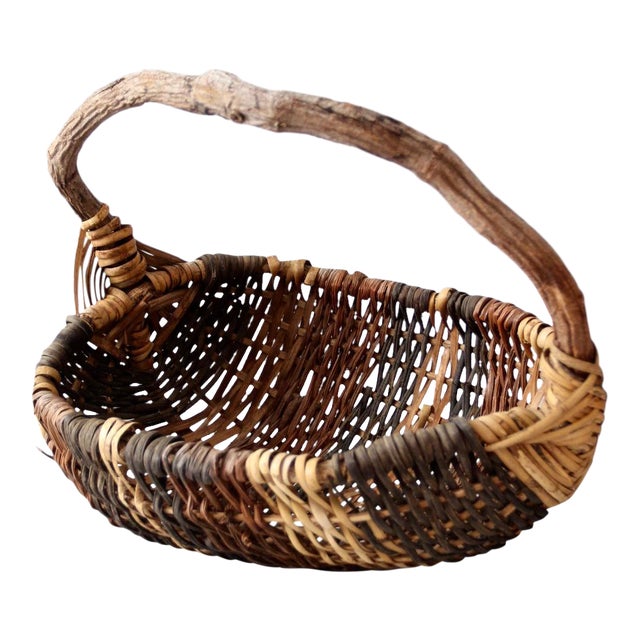 Vintage Rustic Basket | Chairish