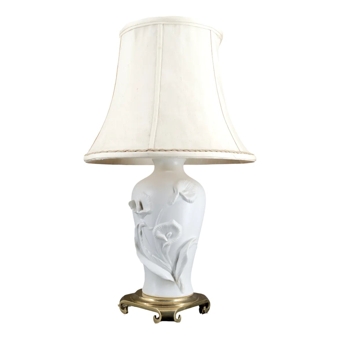 Calla Lily Lamp in Biscuit Porcelain by Nicholas Berbenczy for Franklin ...