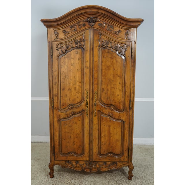 Henredon French Louis XV Style 2 Door Armoire | Chairish