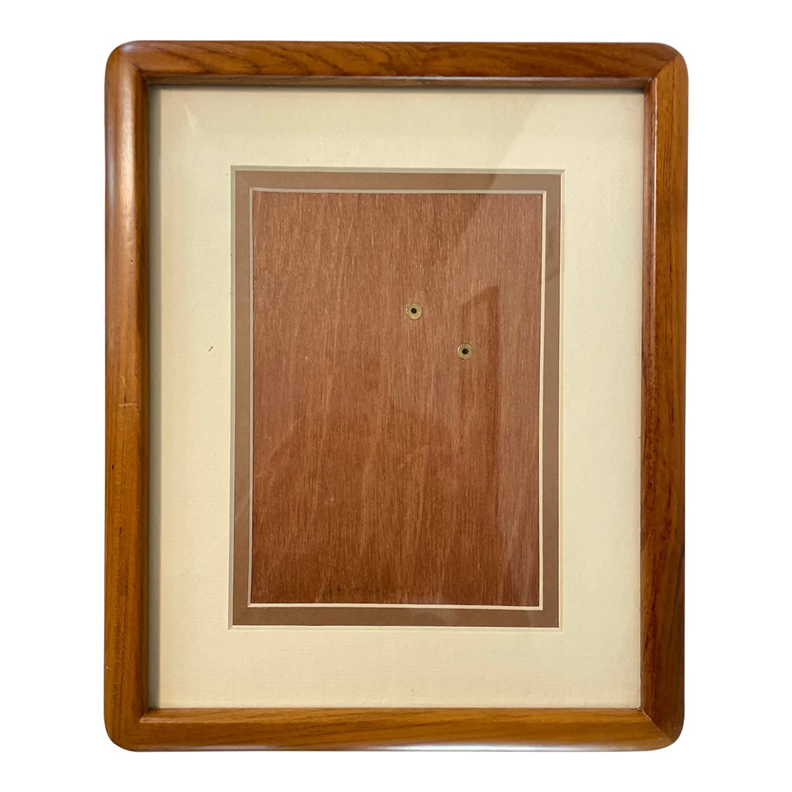 Vintage Danish Modern Style Teak Wood Picture Frame | Chairish