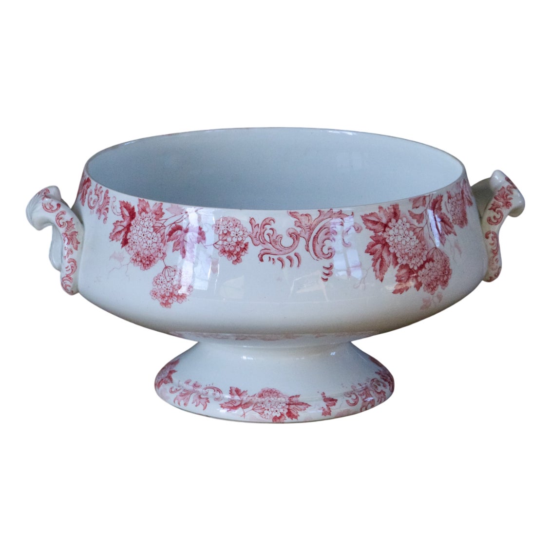 Large Antique French Salad Bowl from St Amand, 1886 | Chairish