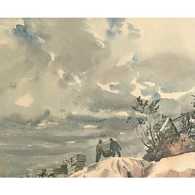 Phil Austin (American 1910 - 2004) 20th Century Watercolor Seascape ...