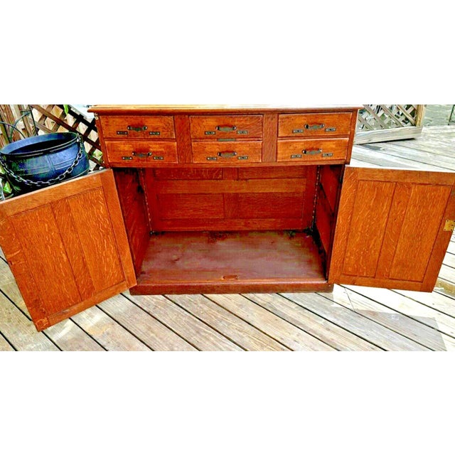Early 20th Century Antique 6 Drawer Library Oak Card Catalog Cabinet ...