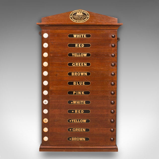 1900s Antique Victorian English Life Pool Scoreboard | Chairish