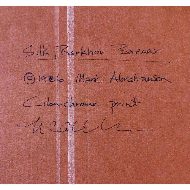 Mark Abrahamson, Vintage Photograph Cibachrome Barkhor Bazaar Colorful ...