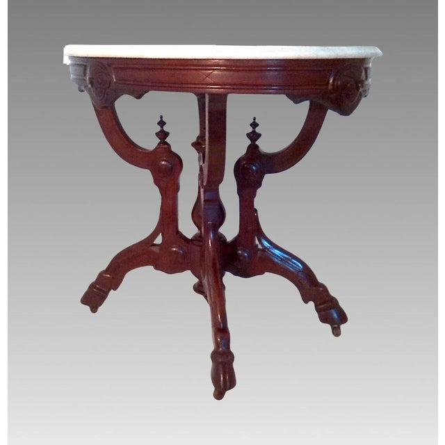 Antique Renaissance Revival Walnut Oval Occasional / Parlour Table ...