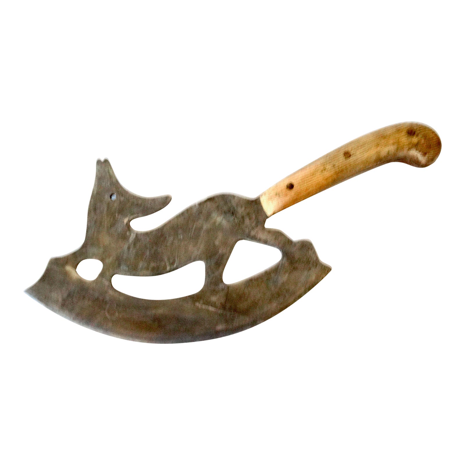 Antique Figural Fox Cleaver & Herb Chopper | Chairish