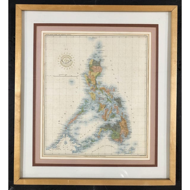 Vintage 1939 Map of the Philippines and 1939 Cenus | Chairish