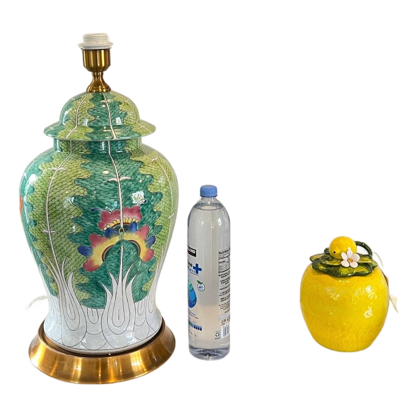 Hand-Painted Jingdezhen Porcelain Statement Lamp With Brass Base – Bok ...