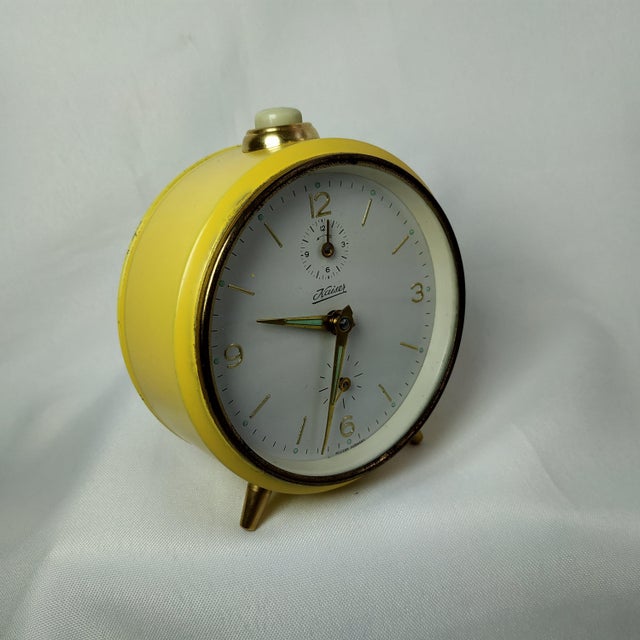 1971 Kaiser German Vintage Mechanical Wind-Up Alarm Clock | Chairish