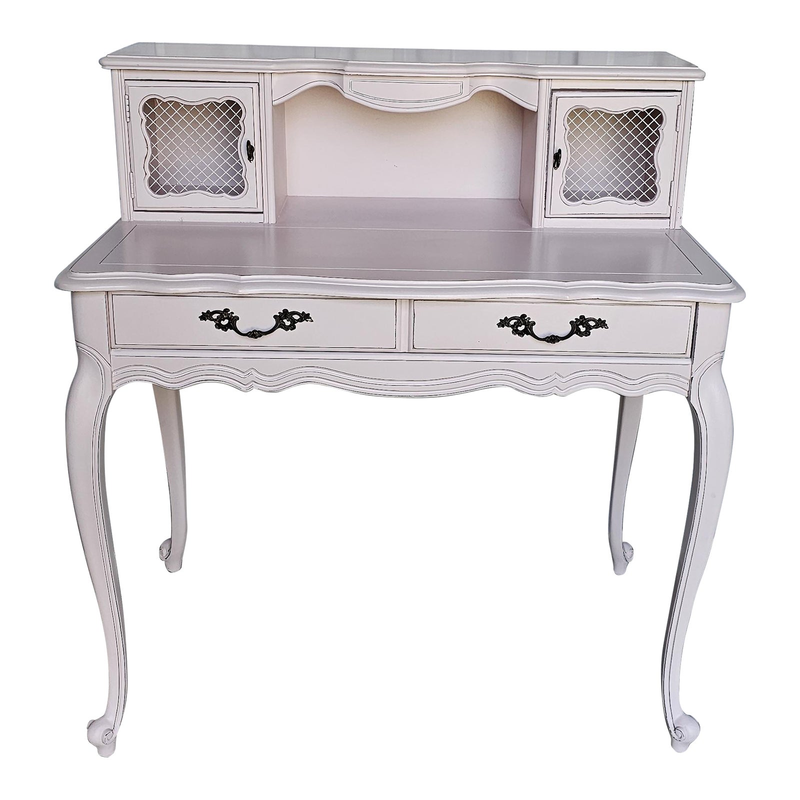 Pink Secretary Desk, Vanity Desk, Circa 1950's, French Provencial Style ...