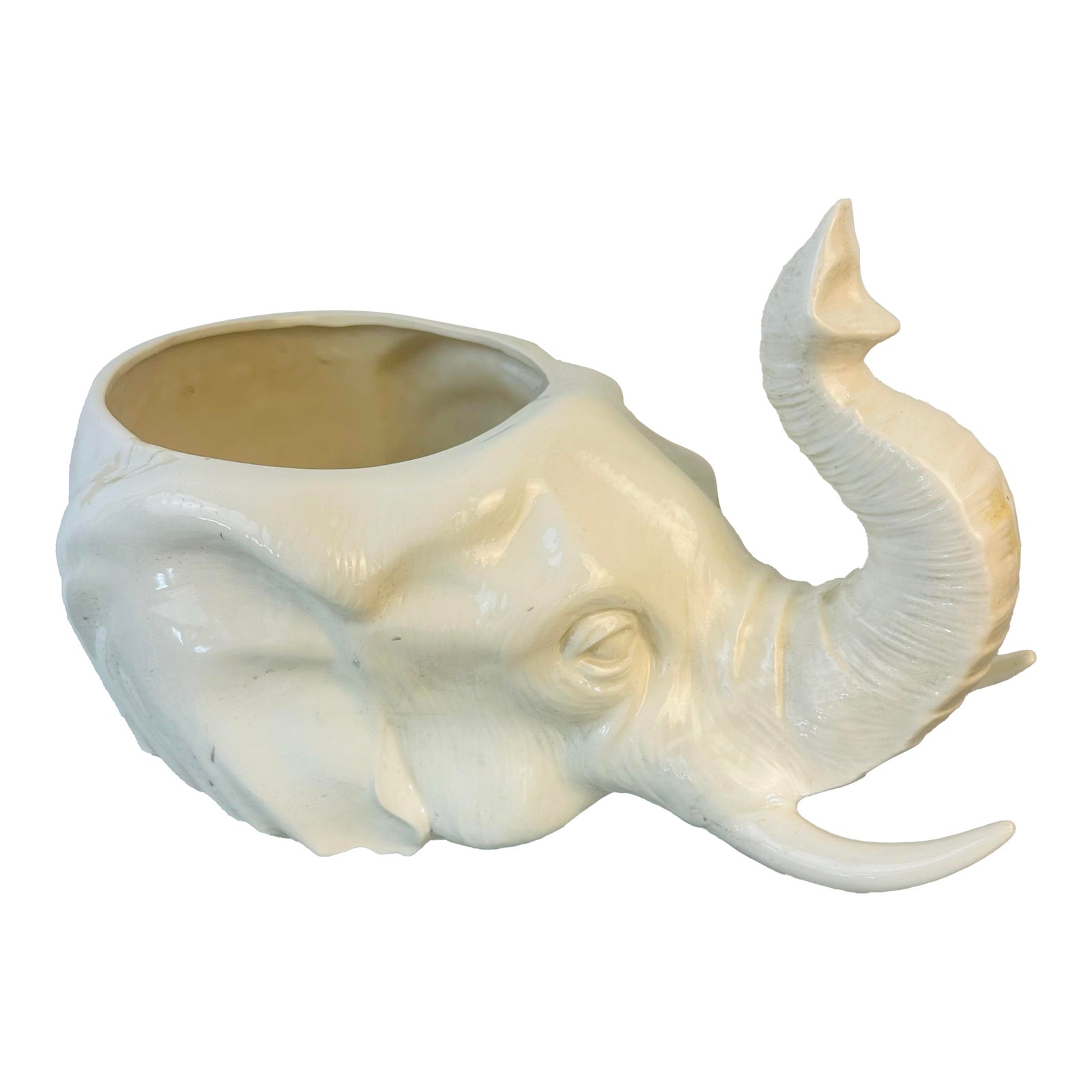 Vintage Italian Elephant Planter | Chairish