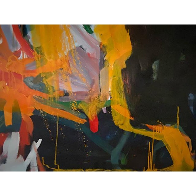 Abstract Expressionist Original Oil Painting by Rebecca Dvorak – Red ...