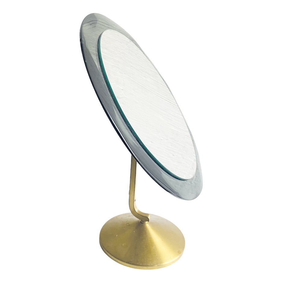 Large Table Mirror in the Style of Fontana Arte | Chairish