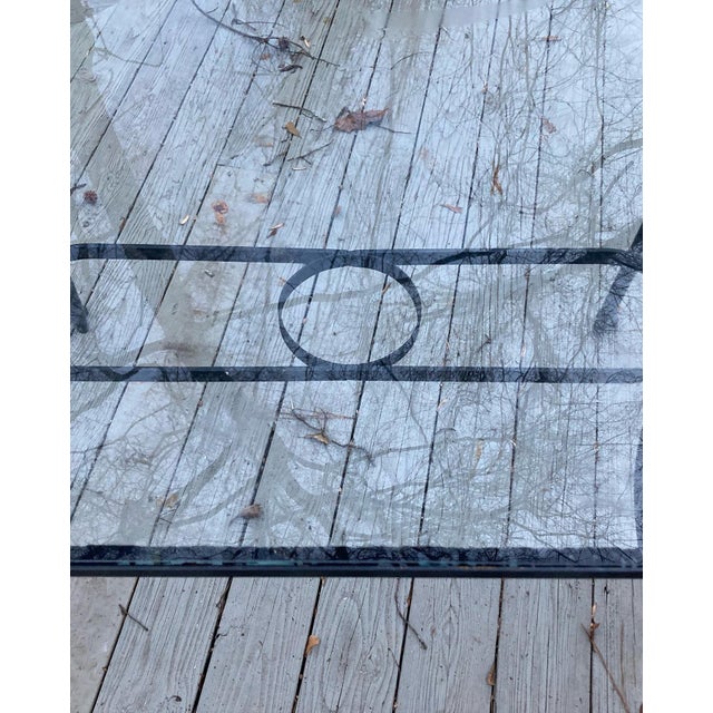 1930s Francois Carre Oval Patio Dining Table | Chairish