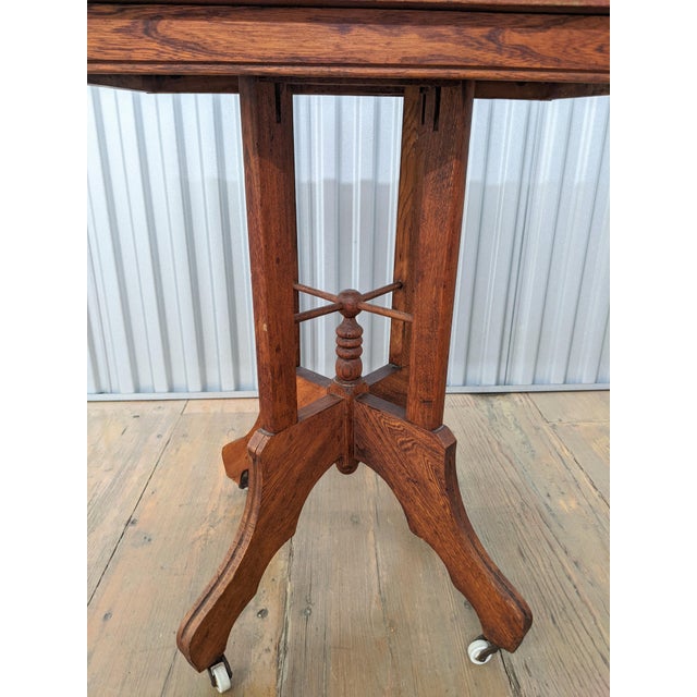 Antique Victorian Wood Parlor Table | Chairish