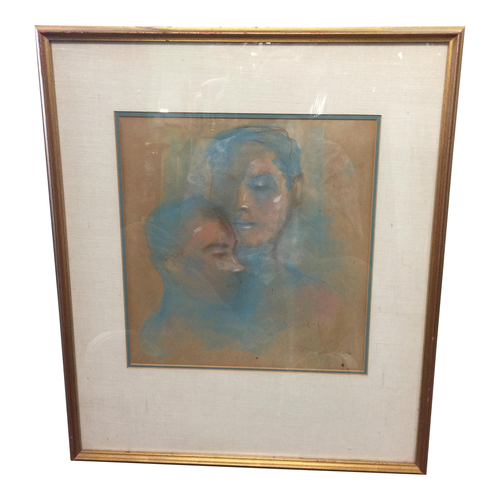 R.C. Gorman Signed Pastel | Chairish