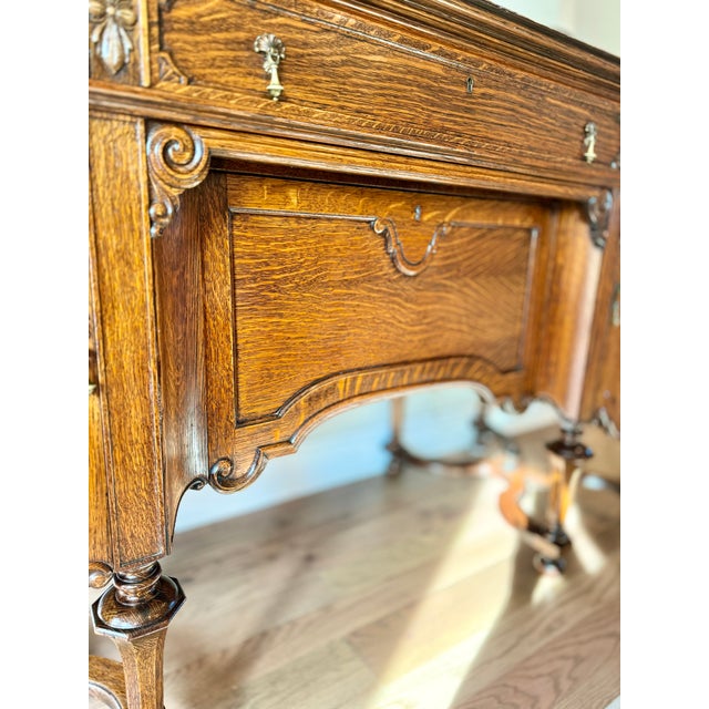 1920s Tiger Oak Buffet | Chairish