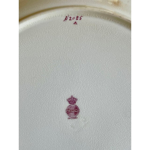 19th C. English Minton Rose Gilt Large Charger Plates -- Set of 4 ...
