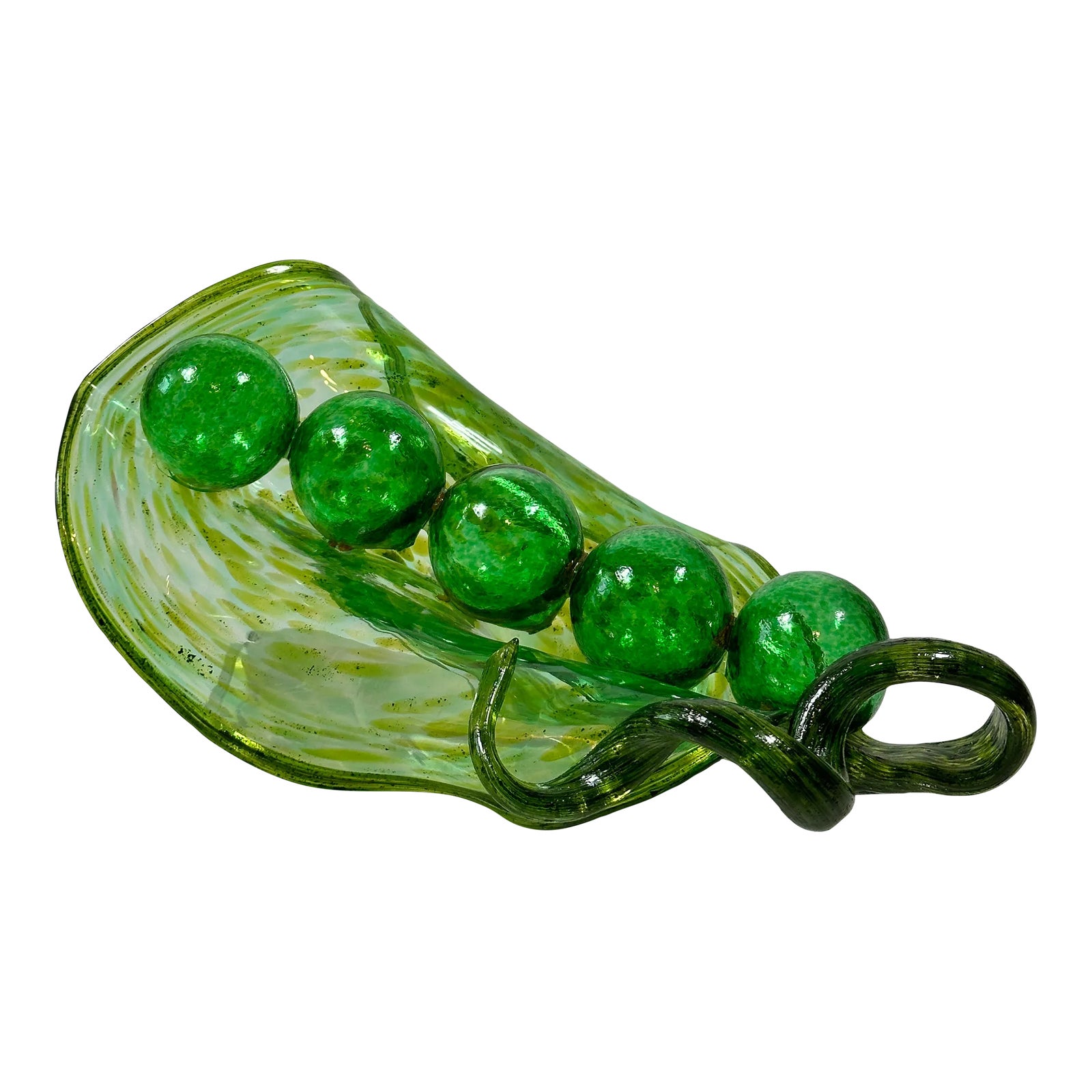 Studio Art Glass Pea Pod | Chairish