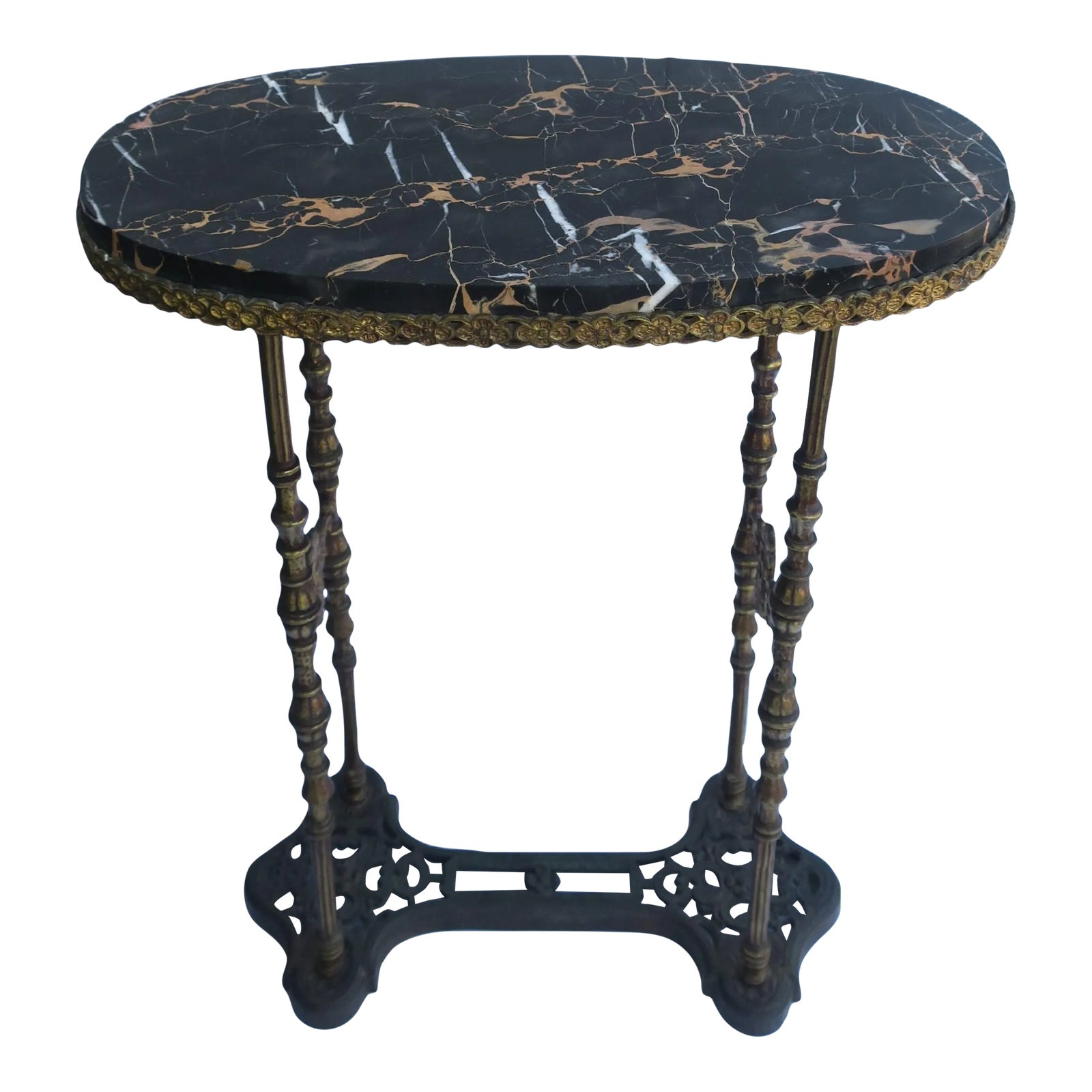 German Marble Foyer Console Table | Chairish