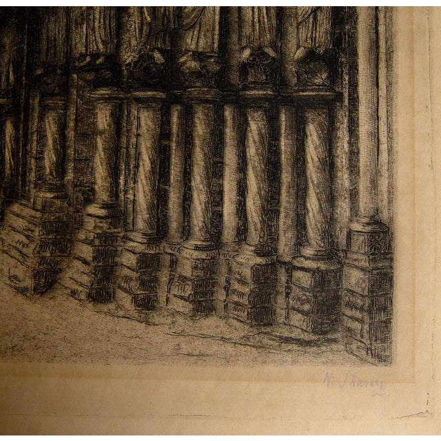Architectural Interior by W. Strang, Etching | Chairish