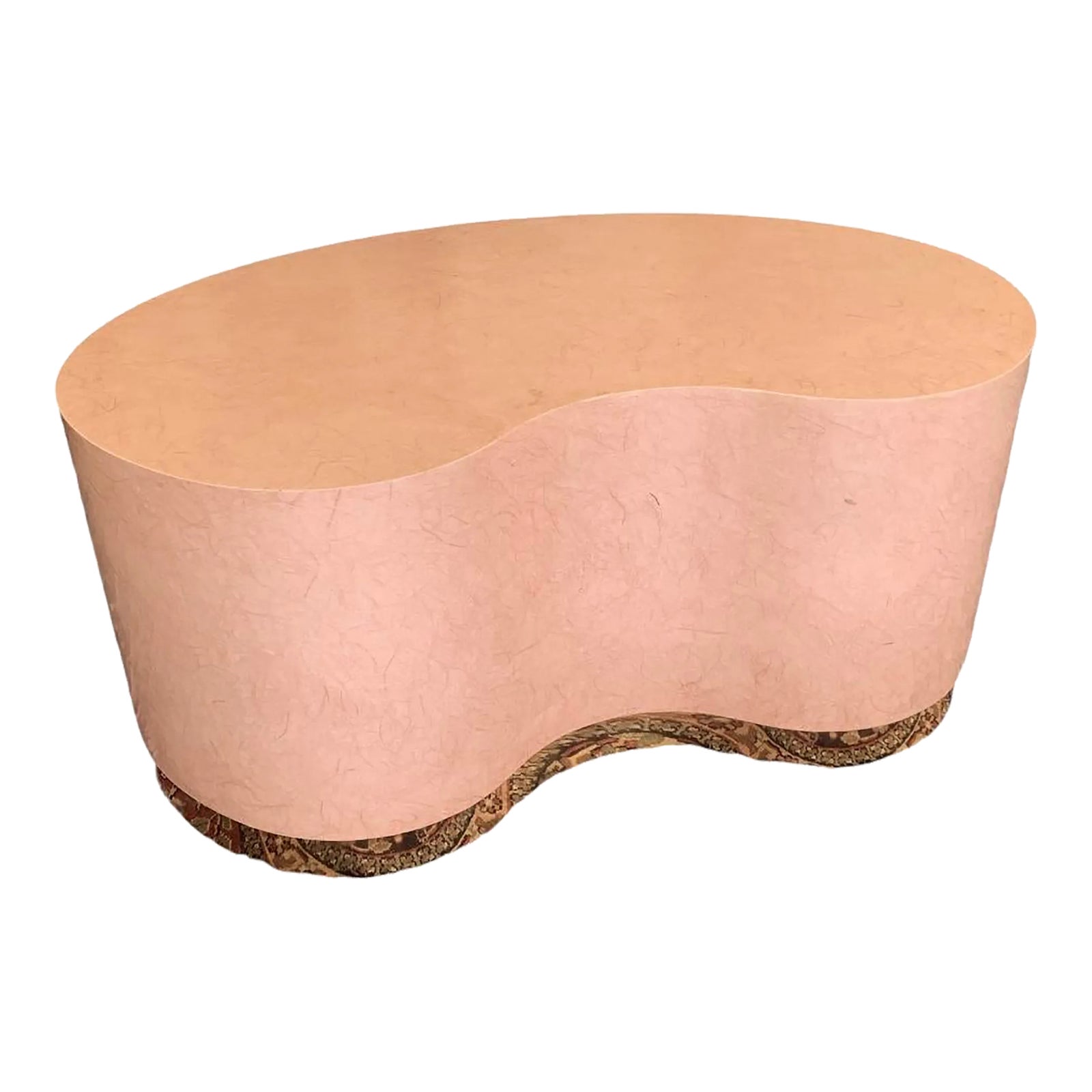 1980s Mid-Century Modern Karl Springer Style Kidney Coffee Table | Chairish