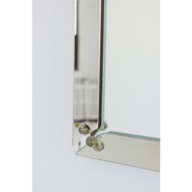 Vintage Art Deco Elongated Angular Mirror, Circa 1940s | Chairish