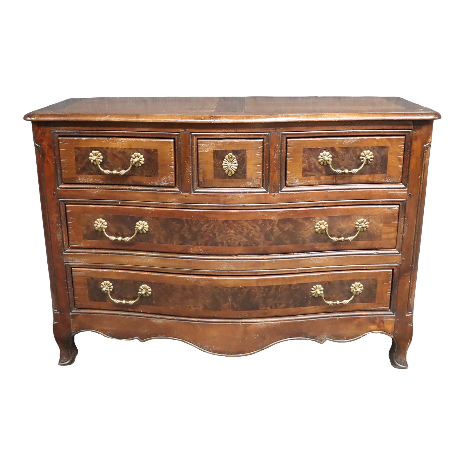 Late 19th Century Rustic Country French Commode | Chairish