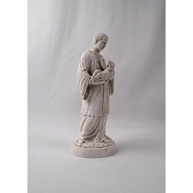 Ceramic and Bisque Saint Anthony of Padua with the Child Jesus, 19th ...