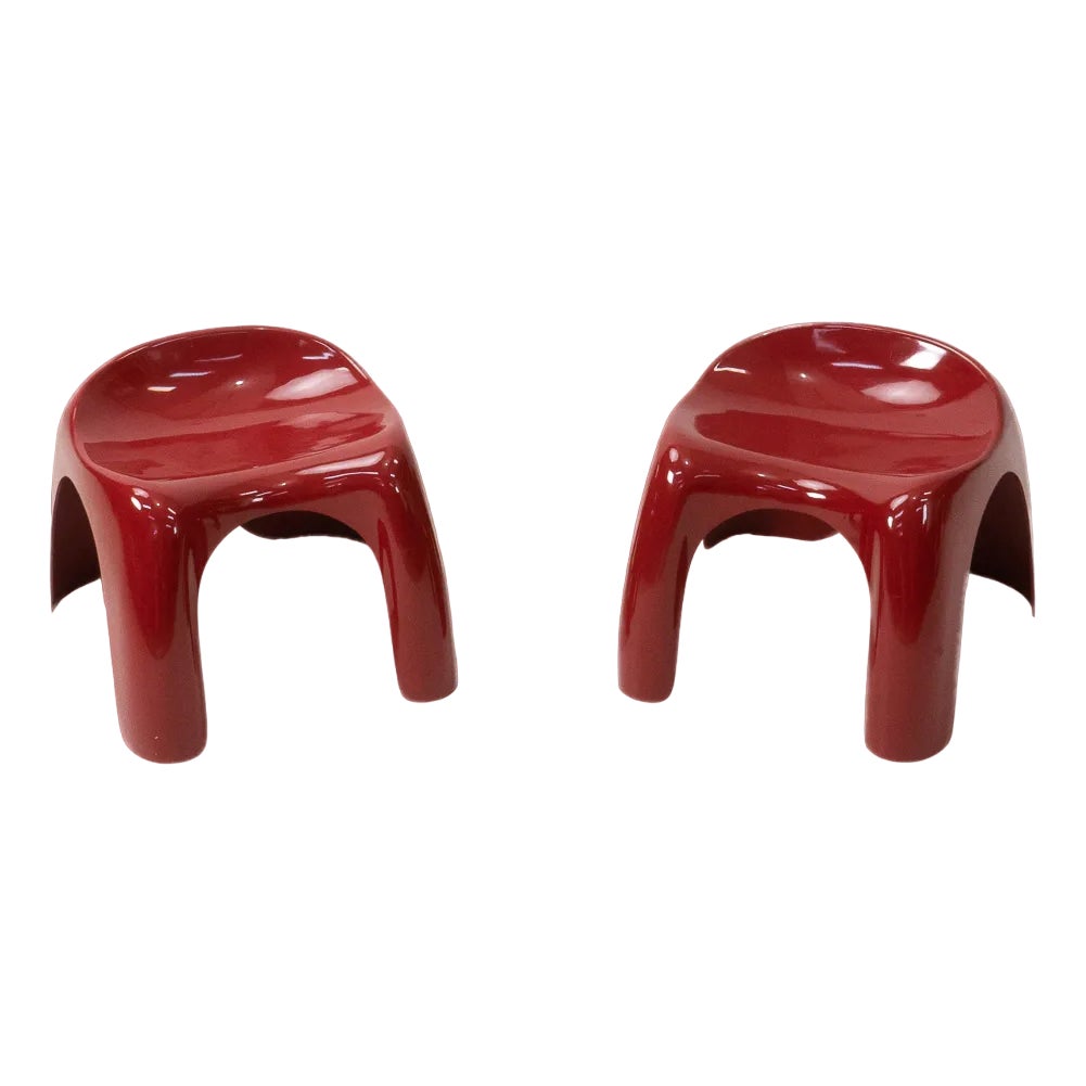Set of Efebino Stools by Stacy Dukes for Artemide, 1960s | Chairish