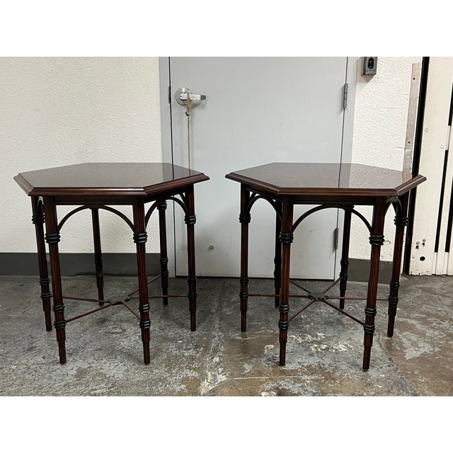 Therien Studio Workshop Hexagonal Macassar Occasional Tables, a Pair ...
