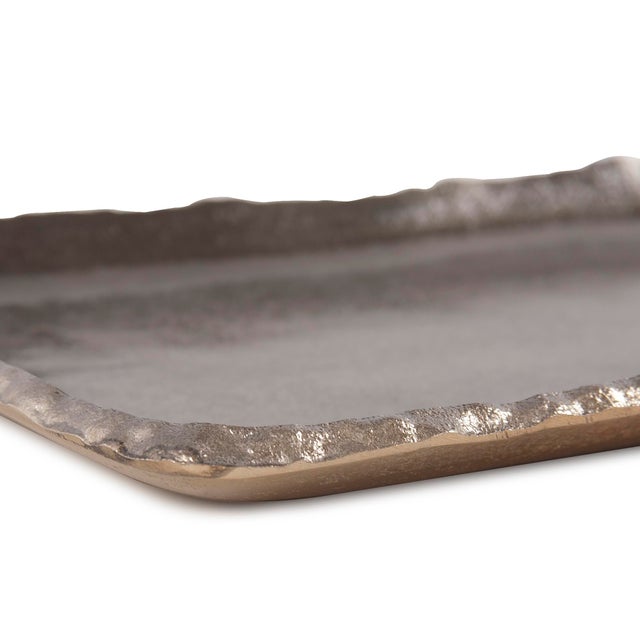The Baniff Jagged Edged Rectangular Tray, Large | Chairish
