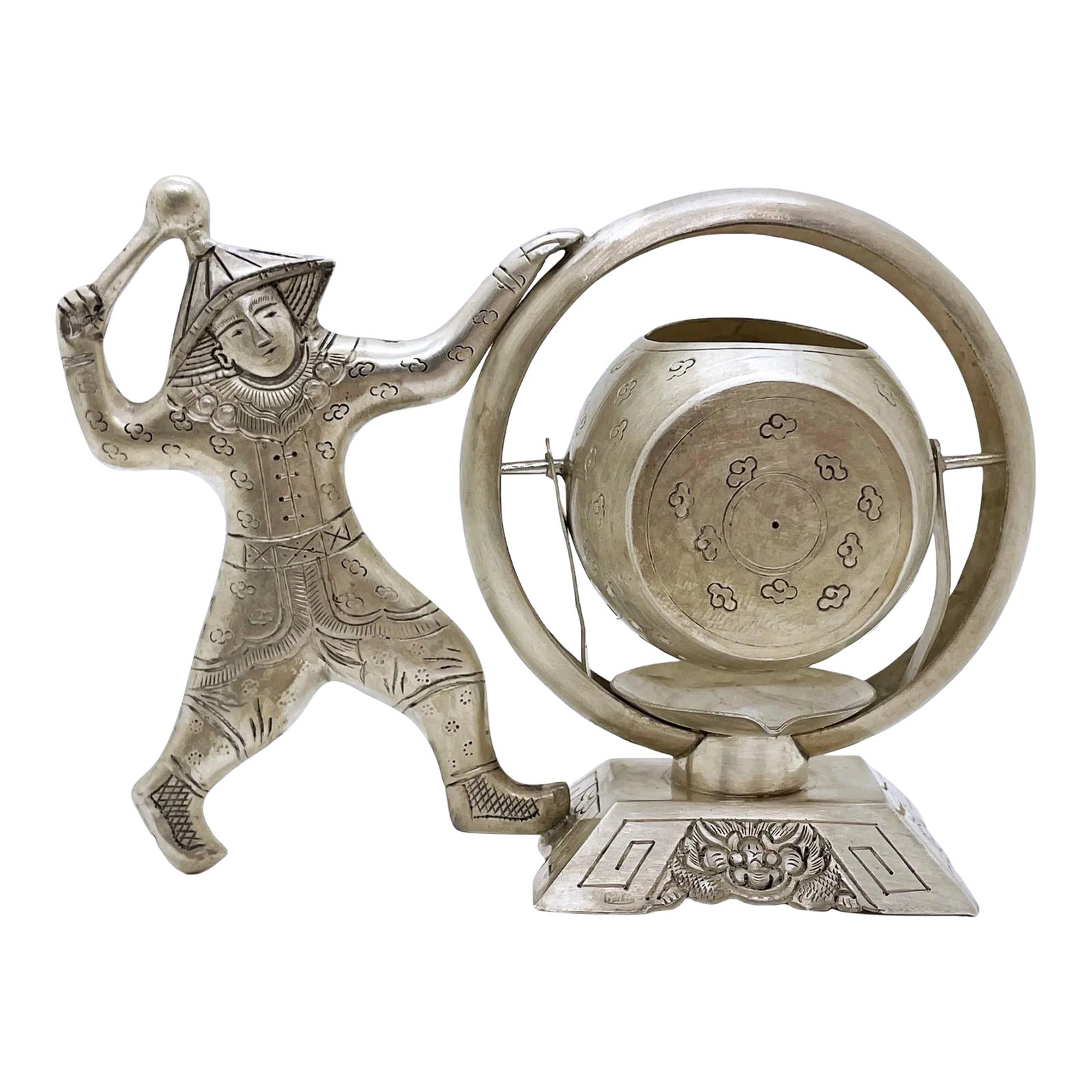 Antique 900 Silver Tea Strainer Vietnam First Half of 1900 - Ussr ...