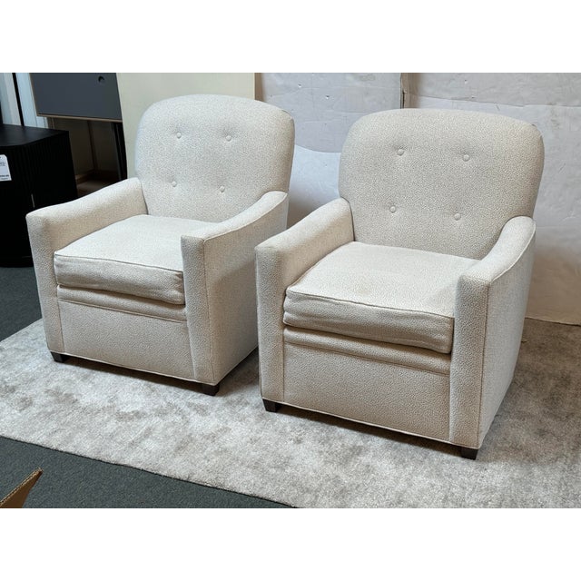 Custom Design Arm Chairs, a Pair | Chairish