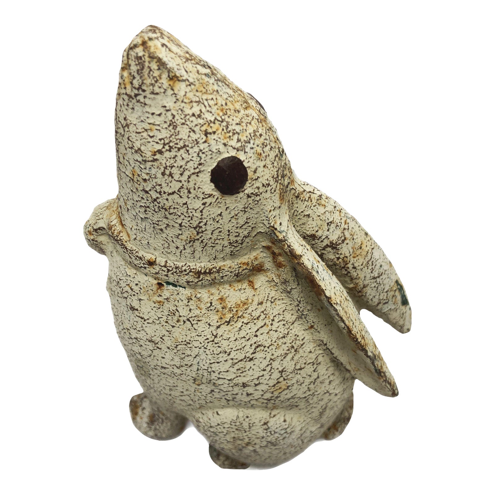 Vintage Farmhouse Solid Cast Iron Moon Japanese Gazing Bunny Rabbit ...