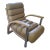 Jay Spectre Blonde Leather and Chrome Eclipse Lounge Chair | Chairish