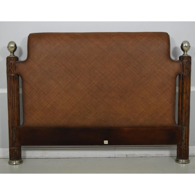 King Size Caribbean Island Style Rattan Bed Headboard | Chairish