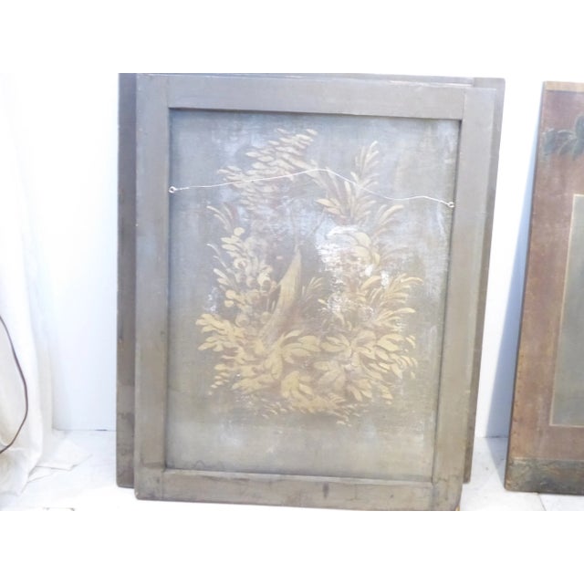 18th Century French Gray-Blue Screen Fragments - a Pair | Chairish