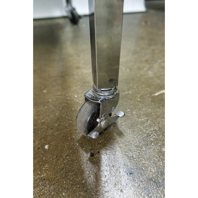 1970s Modern Steelcase Rolling Typewriter Utility Cart or Small Desk ...