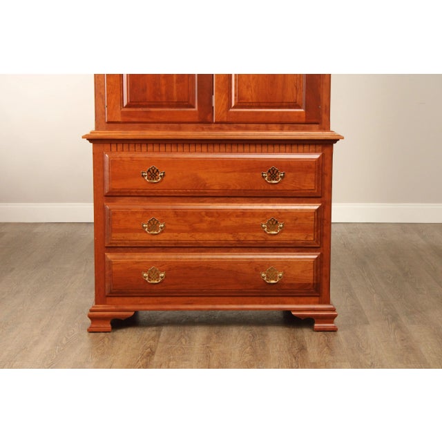 Millcraft 'Victoria's Tradition' Carved Cherry Armoire | Chairish