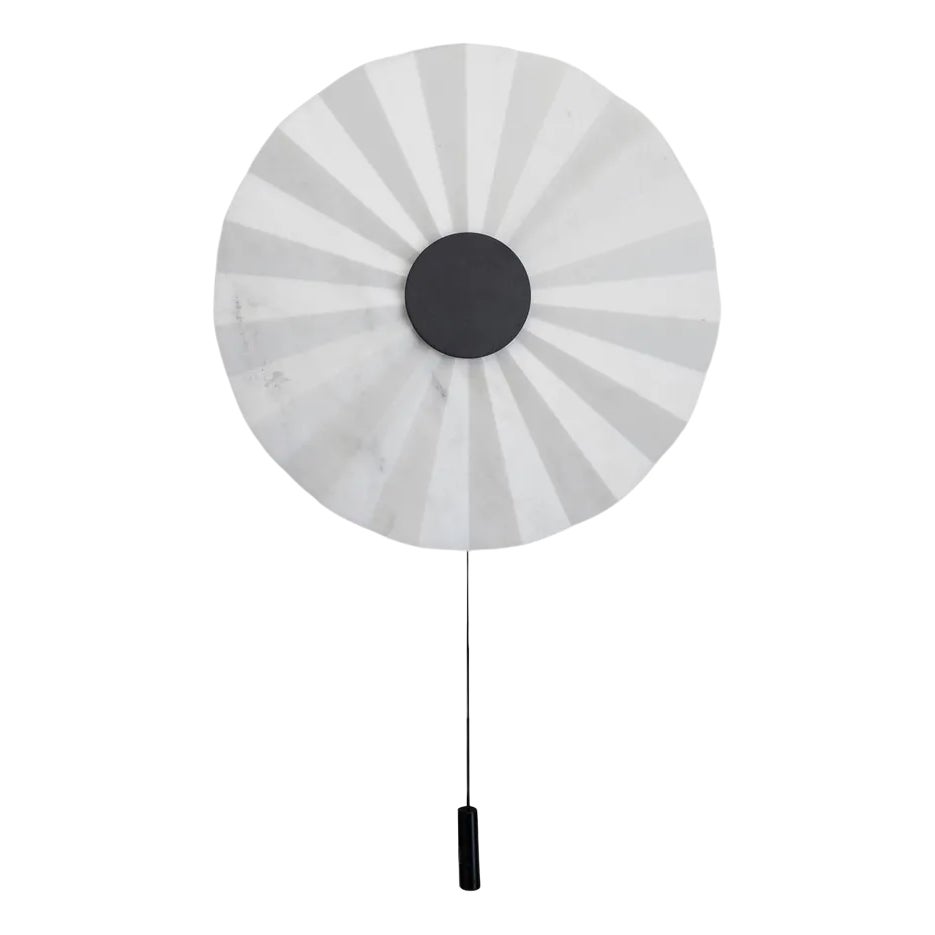 Carrara Marble Oru Wall Lamp by Stella Orlandino for Kimano | Chairish
