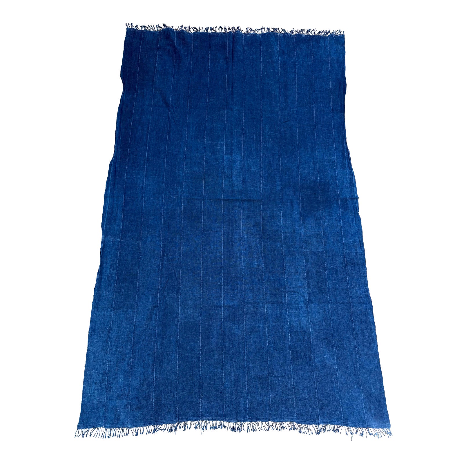 Vintage African Indigo Denim Mossi Mudcloth 65” L X 41” W Textile | No ...