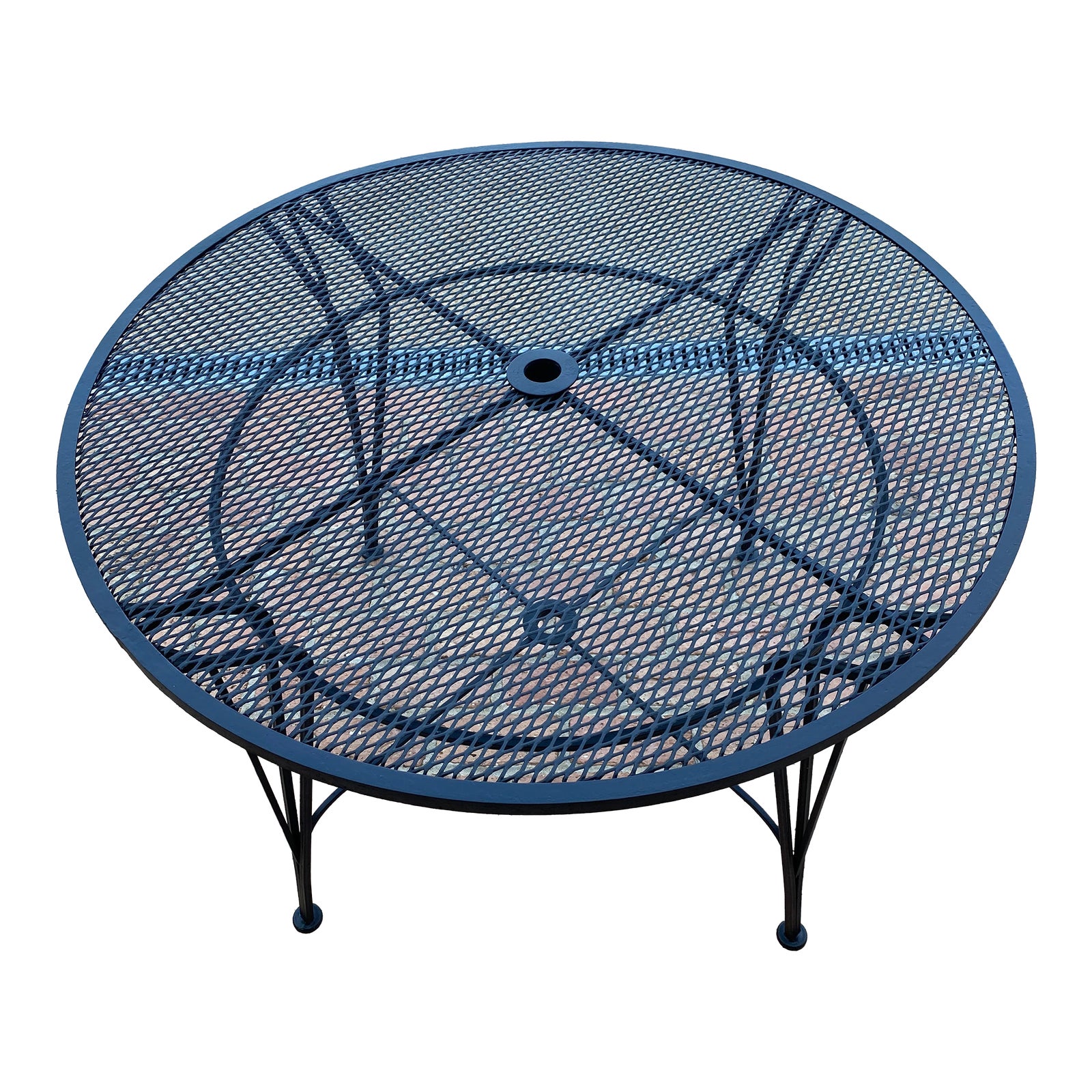 Vintage Mid-Century Modern Salterini 'Radar' Wrought Iron Patio Dining ...