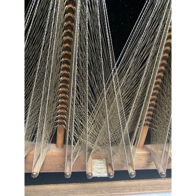 1960s Mid Century Coastal Sailboat String Art | Chairish